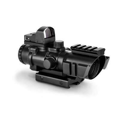 Tactical Rifle Scope 4X32 Reticle Optic Sight 20/22mm Rail Mount W ...