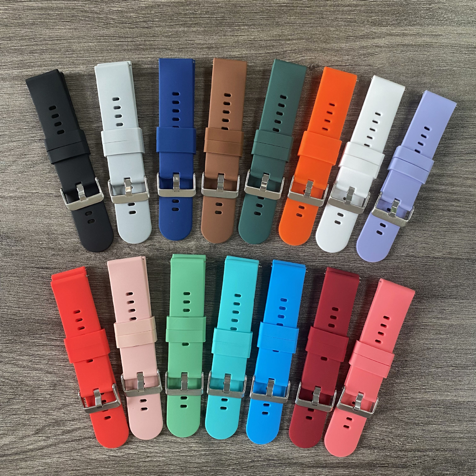 Universal Silicone Smart Bracelet Soft Rubber Watch Band Watch Strap 18 ...