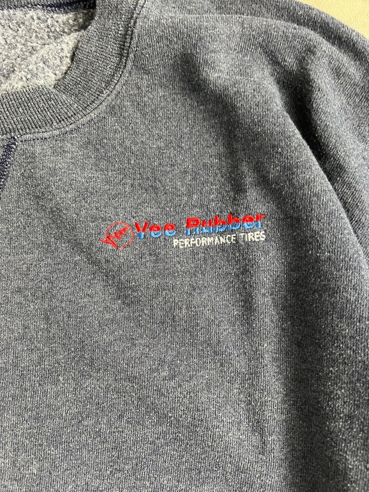 Sweatshirt Russell Crew-Neck Blank Embroidery Dark Grey Large Tall | eBay