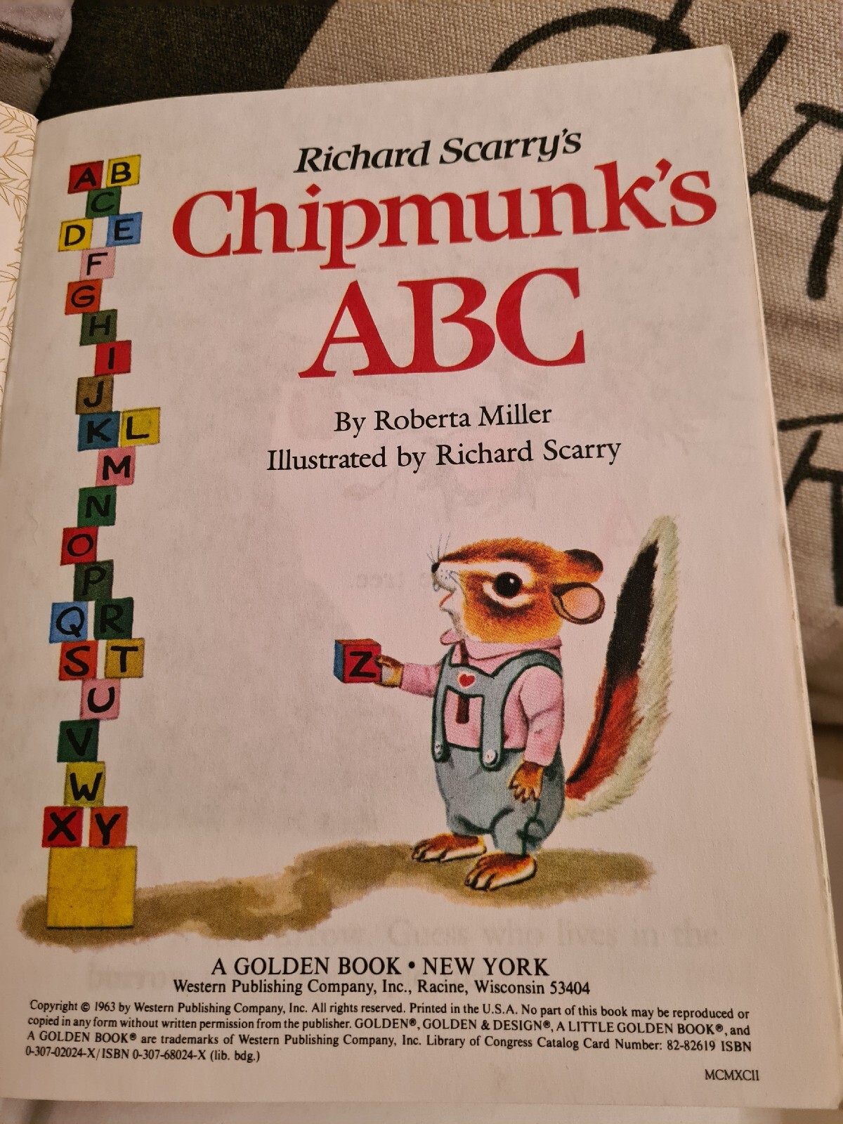 a Little Golden Book - Chipmunk's ABC (1963) | eBay Australia