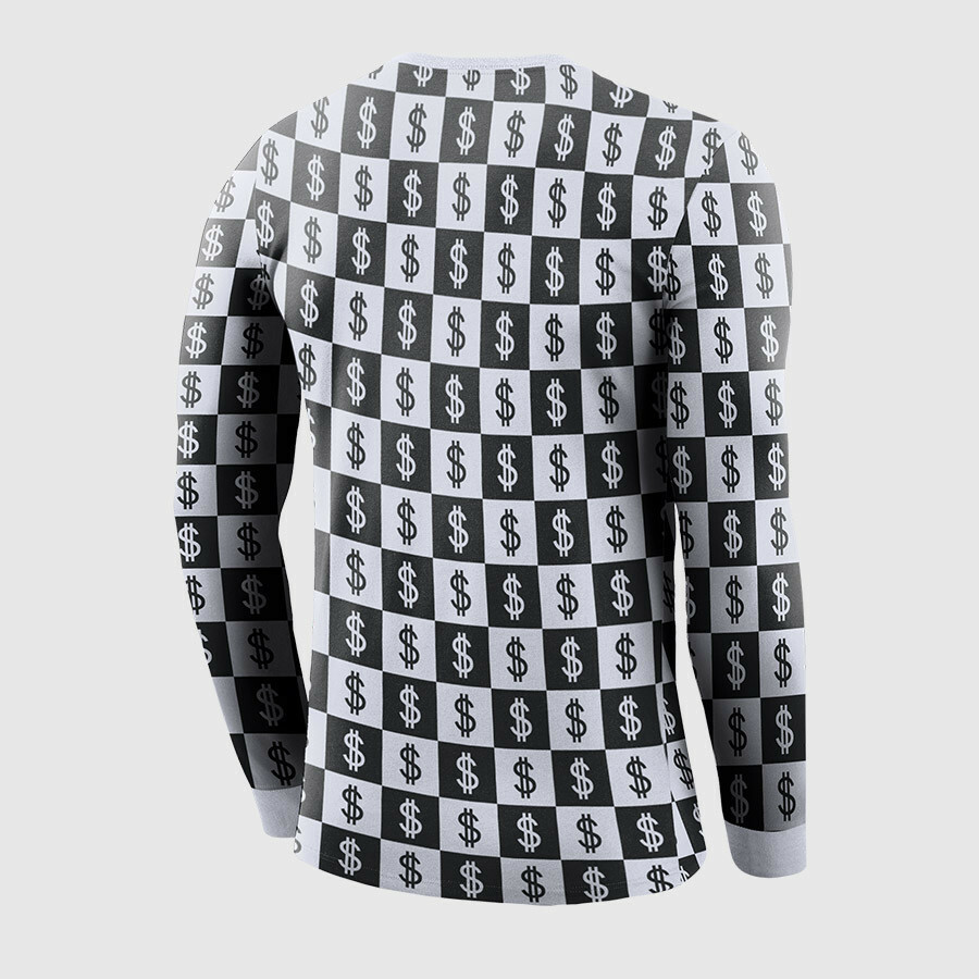 Mens Brand New Nike Money Sign Athletic Fashion Long Sleeve Shirt ...