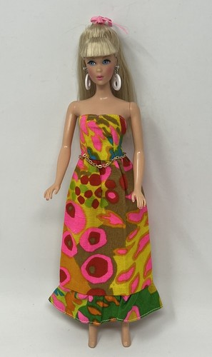 Vintage Barbie Shillman Maddie Mod Psychedelic Dress with Chain Belt ...