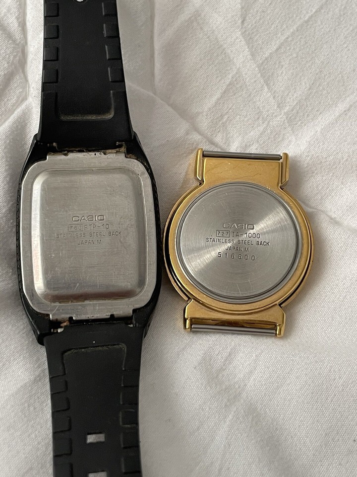 Vintage Casio Flip Top Ia-1000 And Ftp10 Calculator-Data Bank For ...