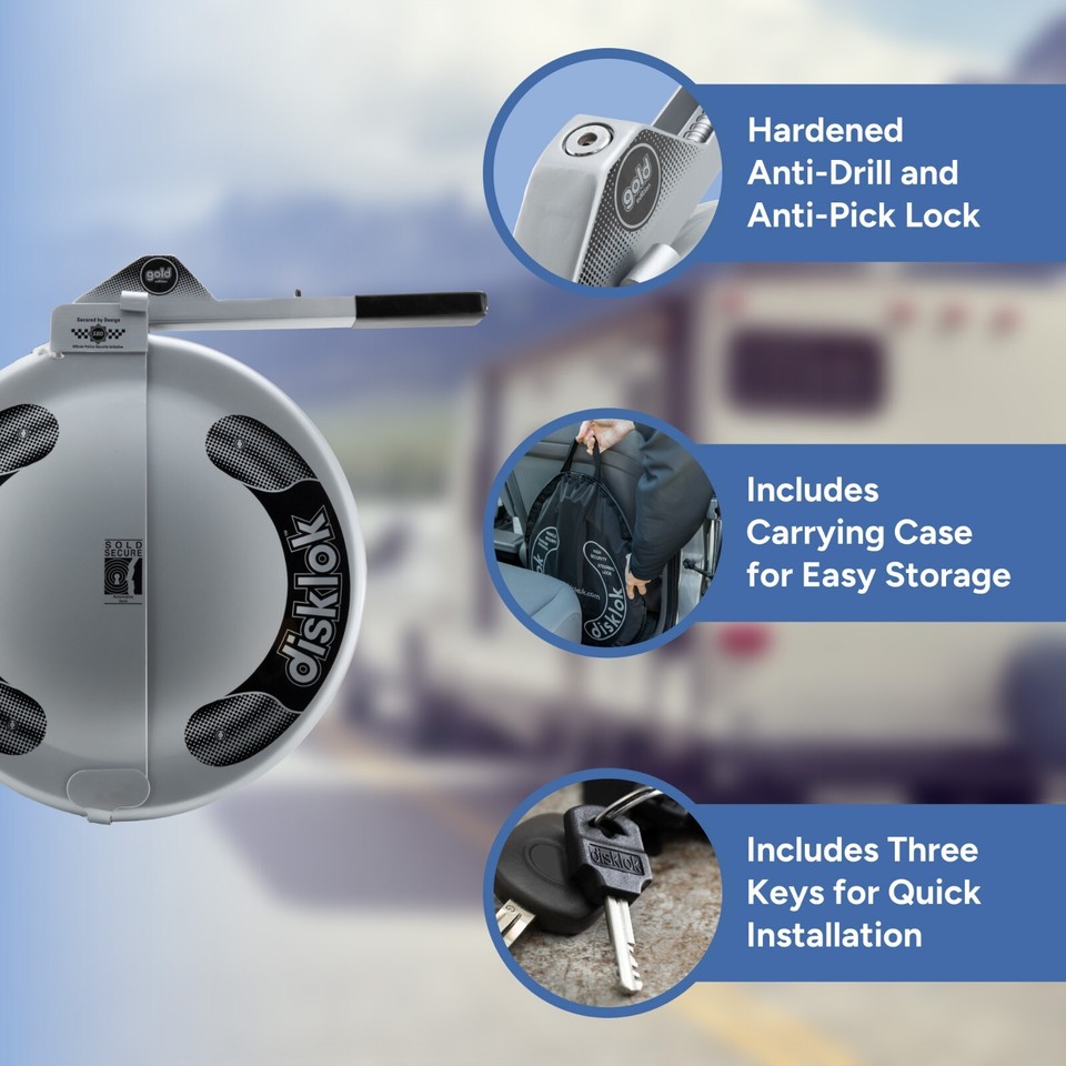 Disklok Security Device | Steering Wheel Lock | Full Cover | Thatcham ...