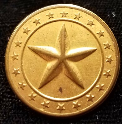 PRE CIVIL WAR 1 PIECE STATE OF MAINE MILITIA BUTTON ALBERT# ME-4E-TY ...