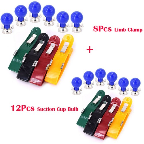 12Pcs Adult Ag AgCI ECG EKG Electrodes Chest Suction Cup Bulb & 8Pcs ...