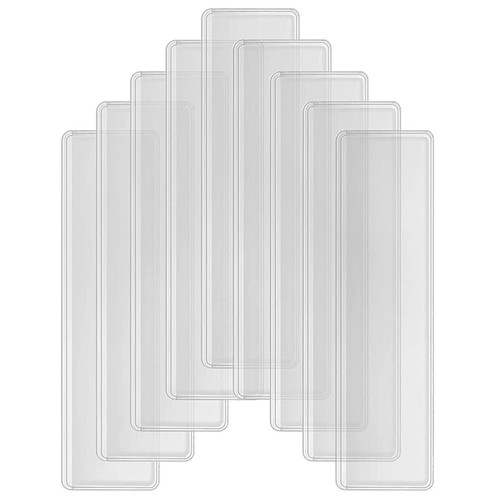 50 Pcs Folder Tag Stickers Office Clear Adhesive Label Holders Pockets ...