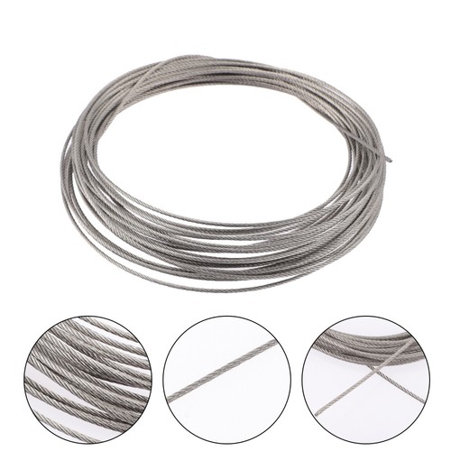 Heavy Duty Wire Rope Universal Stainless Clothes Line Wire Rope | eBay