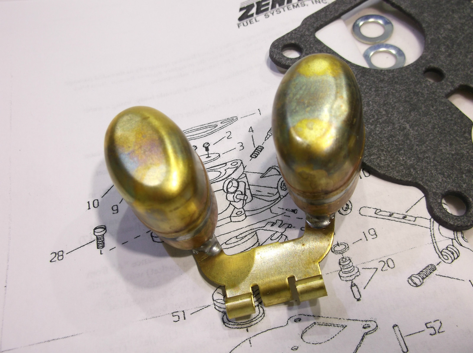 ZENITH Carburetor Kit fit Allis Chalmers Buda G153 4B153 4848893 13757 ...