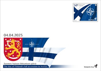 Day of Finland's Full Accession to NATO Postal Stationary Cover BeePost ...