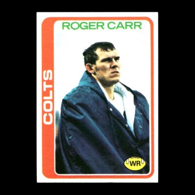 Roger Carr 1978 Topps Baltimore Colts #195 R308G 2 | eBay