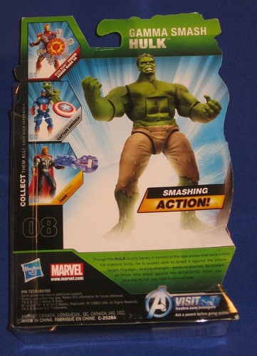 Hasbro MARVEL THE AVENGERS Series Gamma Smash HULK Action Figure for ...