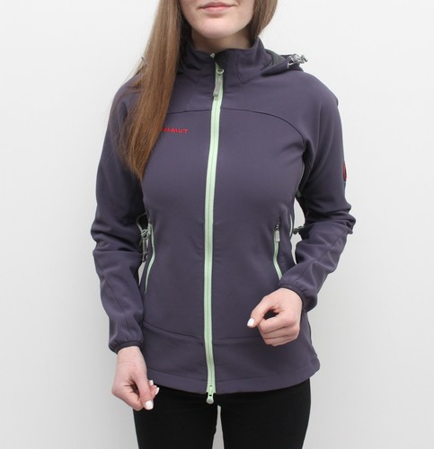 Women's MAMMUT Ultimate Inuit Hoody Softshell Fleece Jacket Windstopper ...