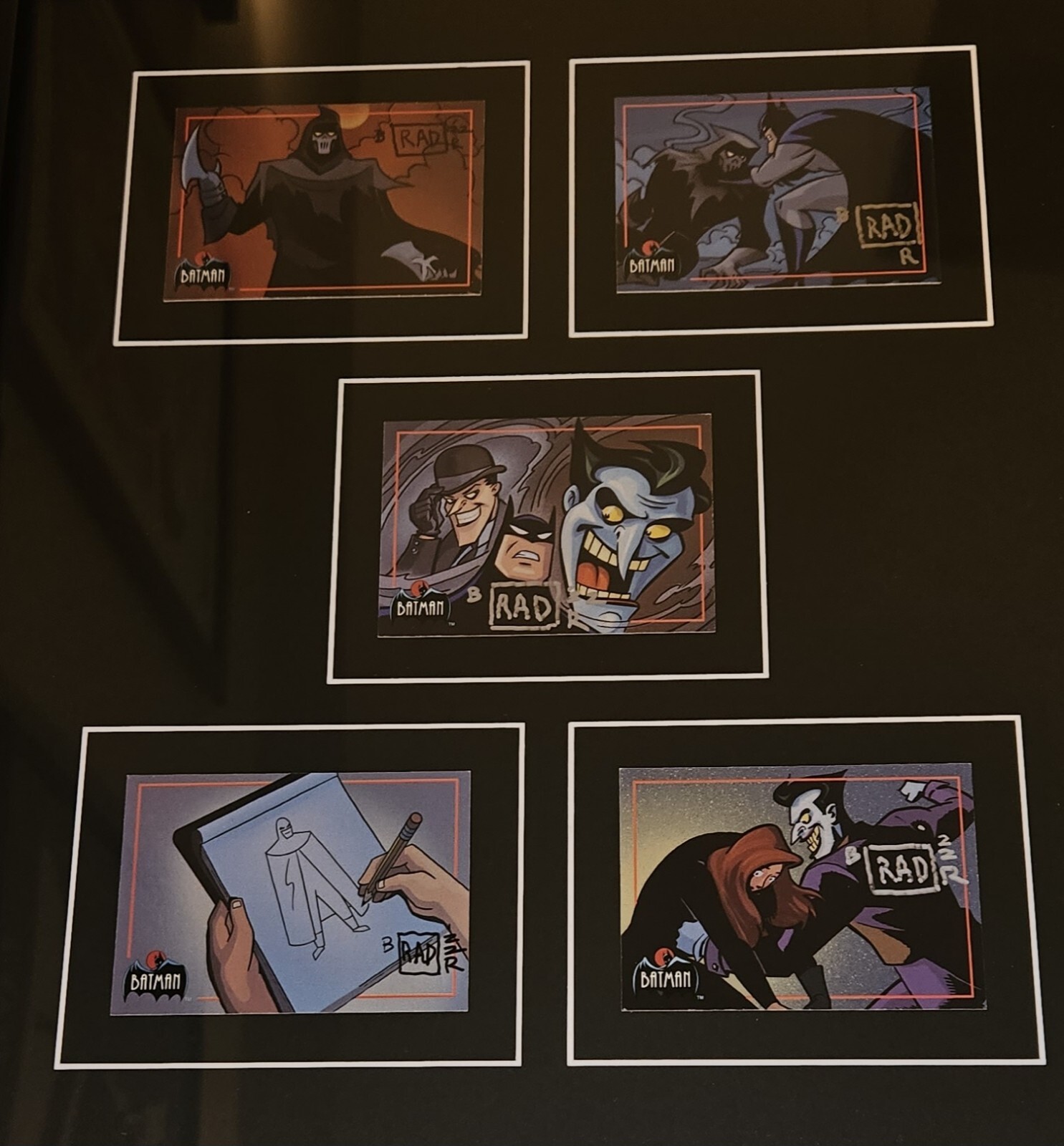BTAS "MASK OF THE PHANTASM" Topps 5 Card Set Hand Signed Brad Rader | eBay