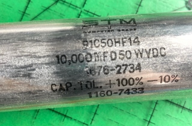 10000uF 50v STM COMPUTER GRADE CAPACITOR 91C50HF14 10000mfd SCREW +100% ...