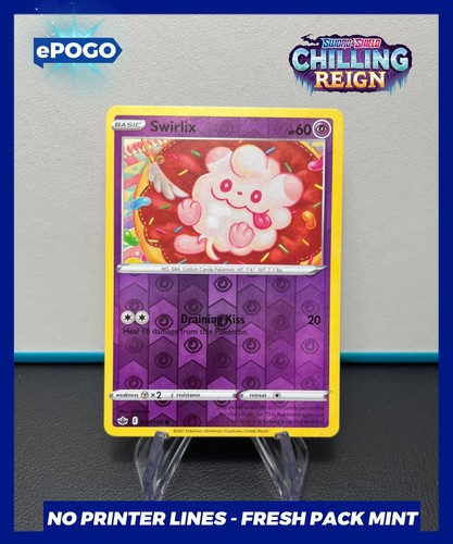 Swirlix 067/198 Reverse Holo Pokemon Card Chilling Reign Pokémon TCG ...