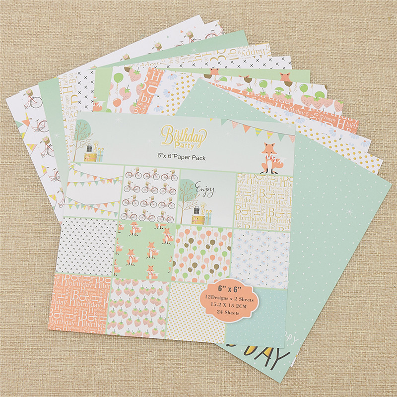 24x Lovely Scrapbooking Paper Origami Art Background Paper Card Making ...