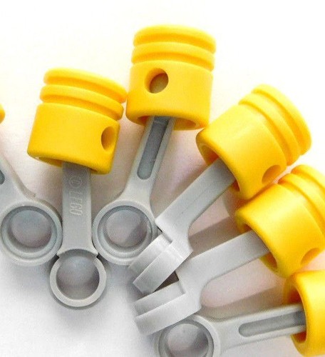 LEGO 6 Yellow Technic Engine Pistons with Connecting Rods NEW 42043 | eBay