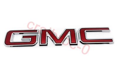 2019 - 2025 Sierra 1500 Rear RED GMC Emblems MULTI PRO Tailgate OEM ...