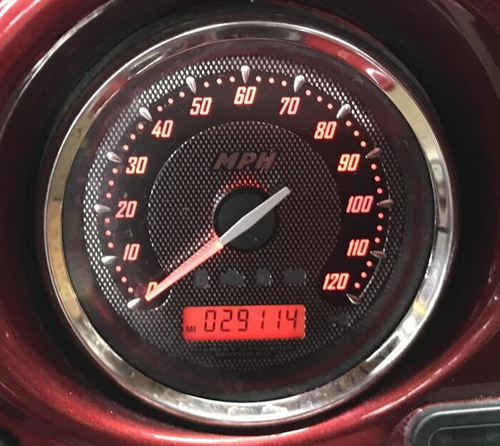 2012 Harley Street Glide CVO ALUMINUM FACE Speedometer Gauge 29,114 ...
