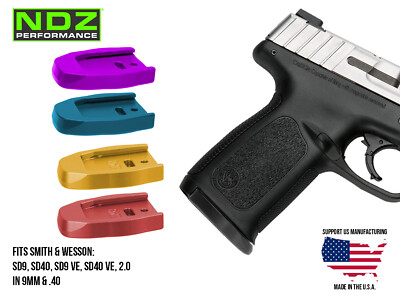 NDZ Smith & Wesson SD9 SD40, 2.0, SD9VE, SD40VE Magazine Base Plate ...