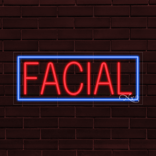 BRAND NEW "FACIAL" w/BORDER 30x12X1 INCH LED FLEX WINDOW/WALL INDOOR ...