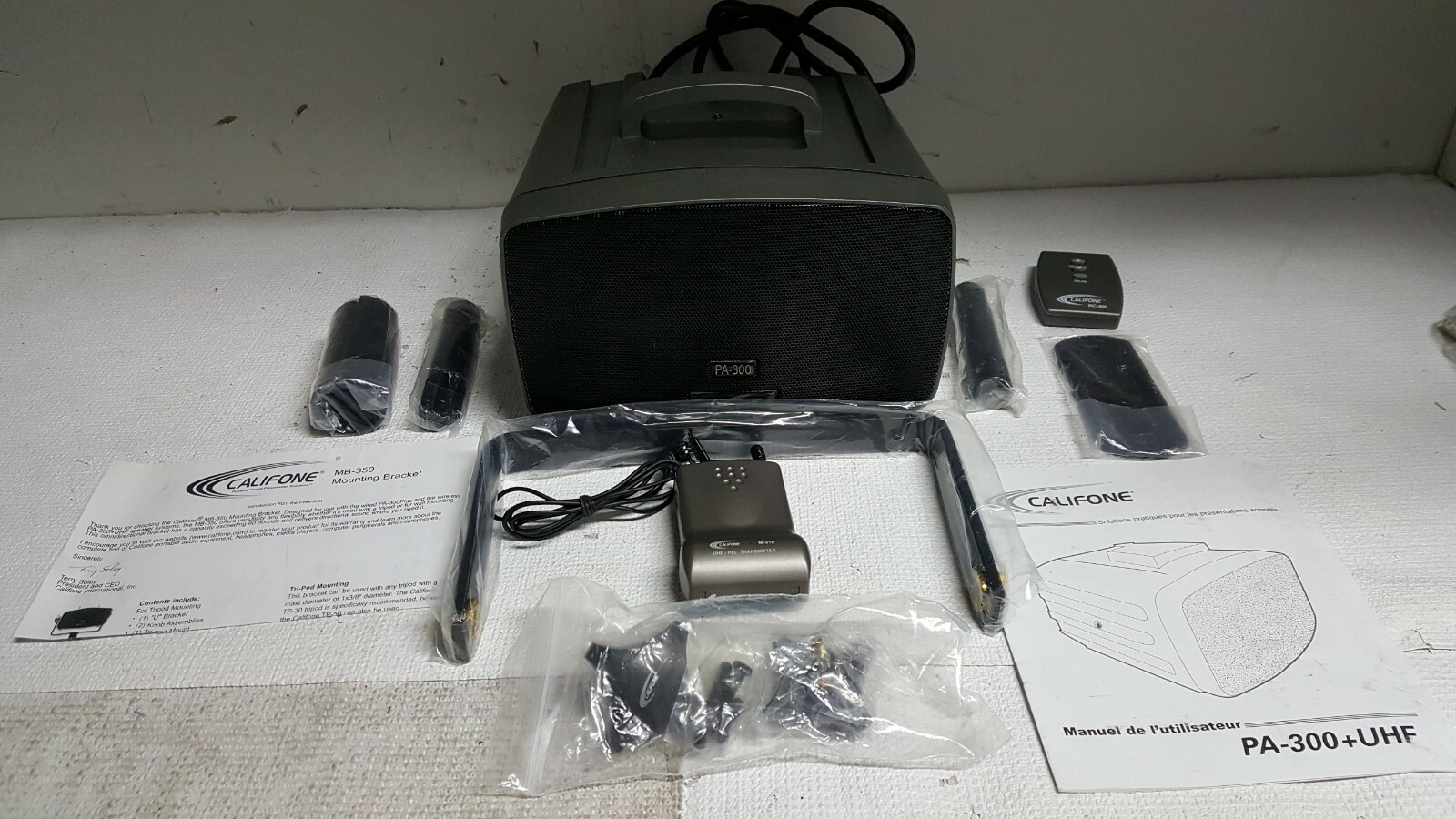 califone pa-300 + uhf speaker | eBay