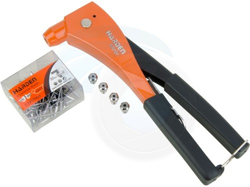 Harden Heavy Duty Pop Rivets Hand Riveter Gun with 50PC Rivet 2.4 3.2 4 ...