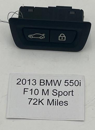 🚘 BMW F10 528 535 550 M5 5 Series Rear Trunk Lid Center Lock Switch ...