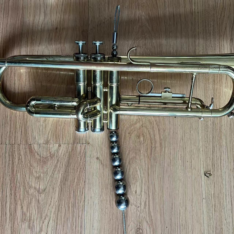 Trumpet Trombone Flute Tube Dent Repair Tool -17 Egg Ball w/4 String ...