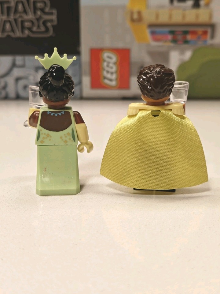NEW Prince Naveen & Princess Tiana Custom Lego Minifigure Disney Castle ...