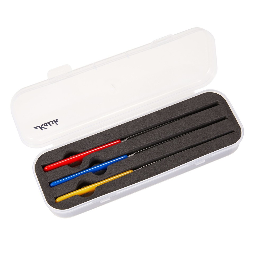 Set of 3 Double Edge Bass Nut Slotting Files 45-130 Nut Files String ...