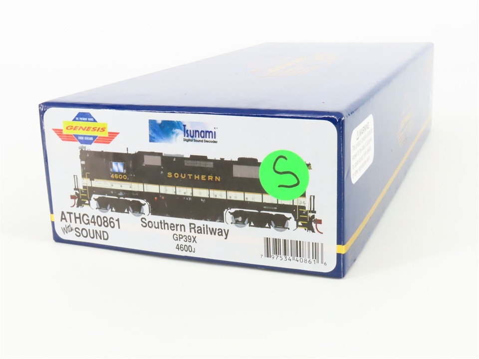 HO Scale Athearn Genesis ATHG40861 Southern GP39X Diesel #4600J w/DCC ...
