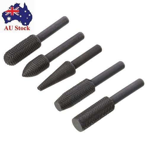 5pcs Steel File Drill Bits Rotary Bit Grinder Woodworking,Polishing ...