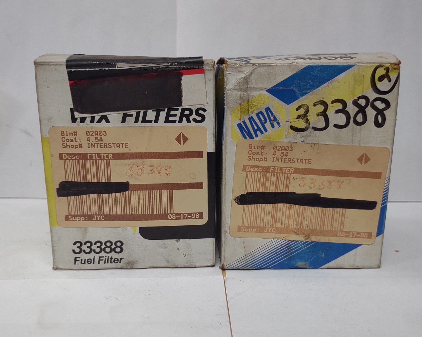 WIX 33393 - Fuel filter cross reference