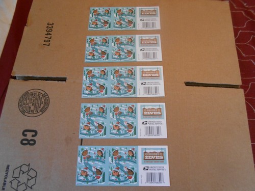 USPS FOREVER STAMPS FIRST CLASS 100 STAMPS TOTAL 5 BOOKS OF 20 EA $73. ...