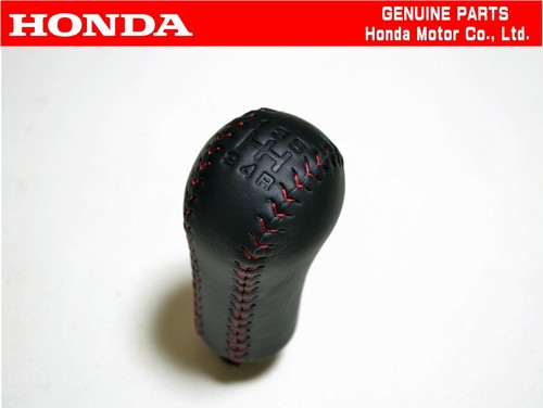 HONDA GENUINE 5MT Leather Red Stitching Shift Knob OEM INTEGRA DC2 TYPE ...