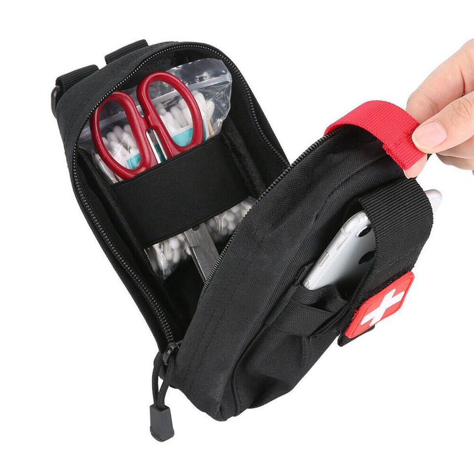 Tactical First Aid Kit Medical Molle Rip Away EMT IFAK Survival Pouch ...