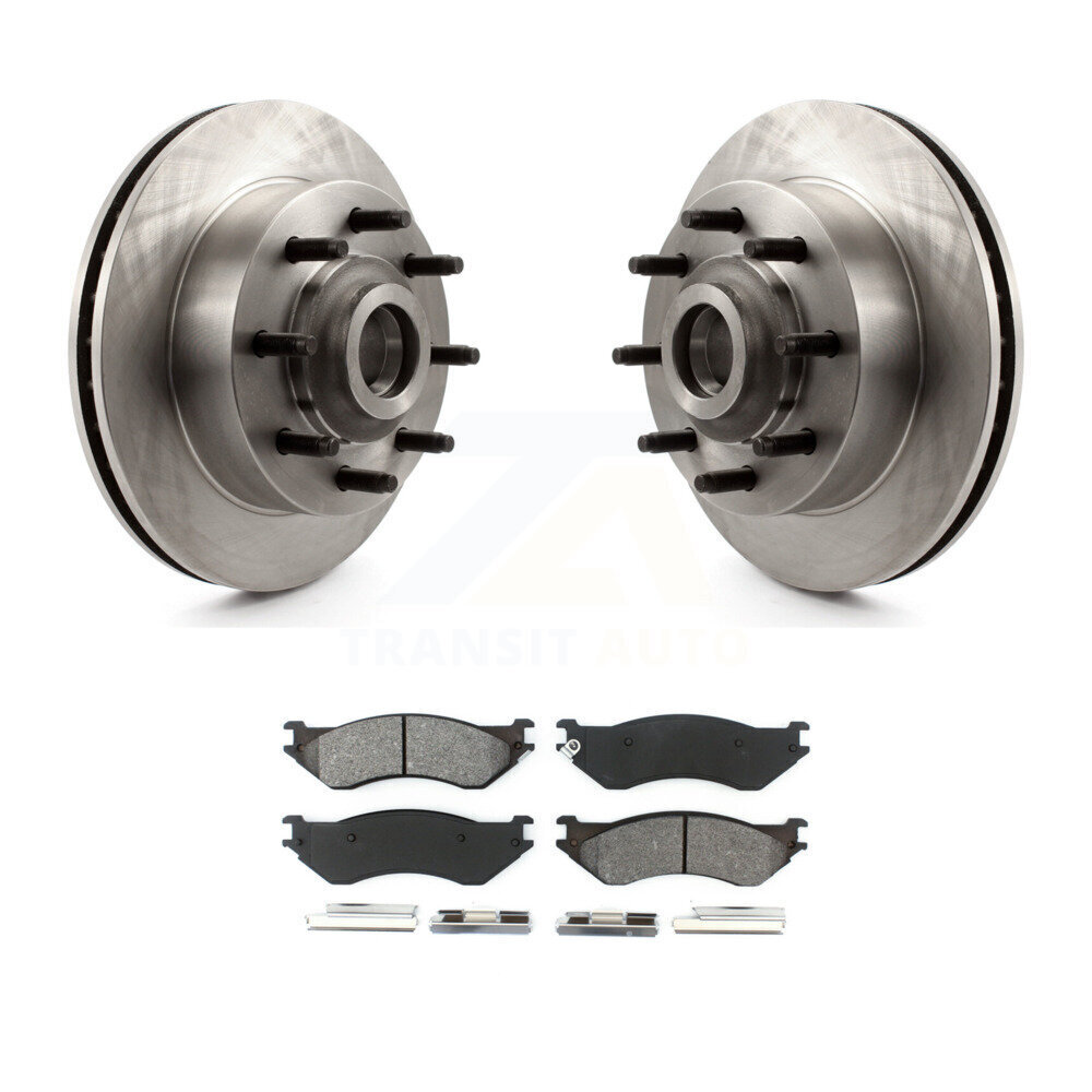 Disc Brake Rotors and Pads Kit for 87-00 Dodge Ram 1500 Van Front of ...