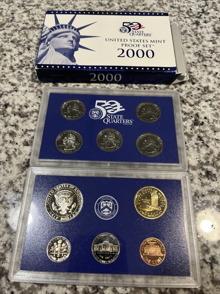 US Mint 2000 S Clad Proof Set - Complete with Box | eBay