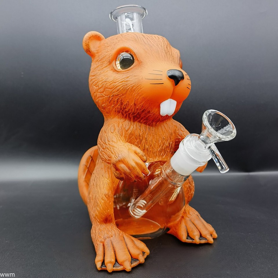 Cute Groundhog Hookah - 9 Inch Silicone Bong Complete Set Includes ...