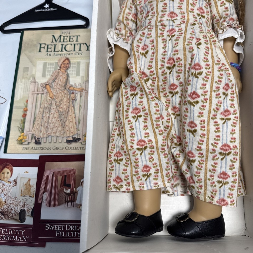 Pleasant Company Felicity Doll Night Shift Cap & Mules and AG ...