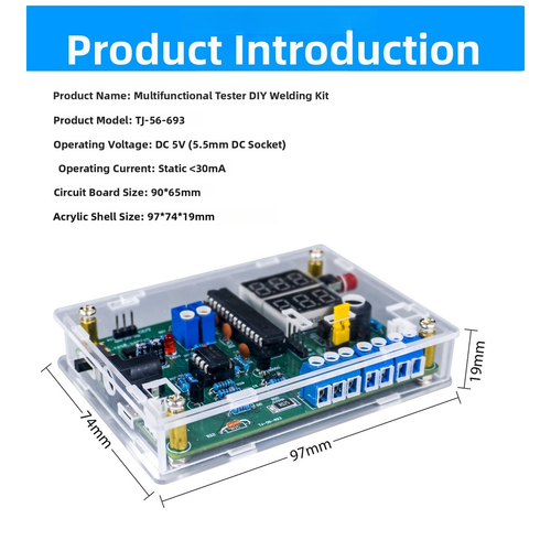 DIY Electronics Kit for PWM Signal Testing Voltage Current and Temp ...