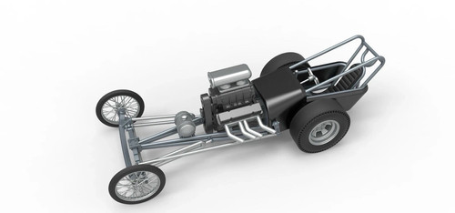 Old School front engine dragster kit 3d printed | eBay