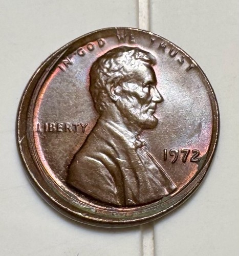 1972 Lincoln Memorial Cent Misaligned Obverse Die Error Coin - Nice ...