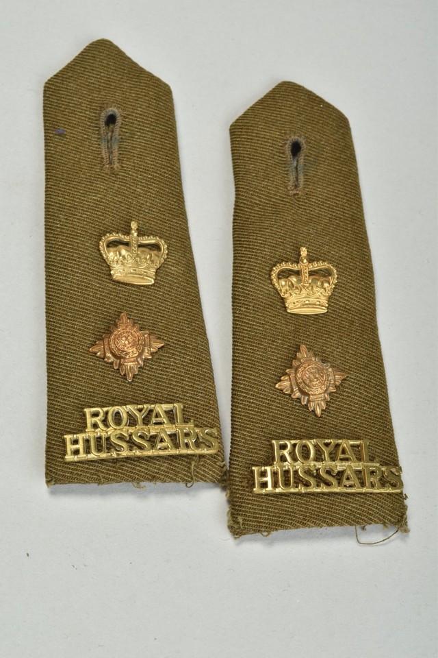 Royal Hussars Uniform Accoutrements Cold War Badges, STs & Rank Straps ...