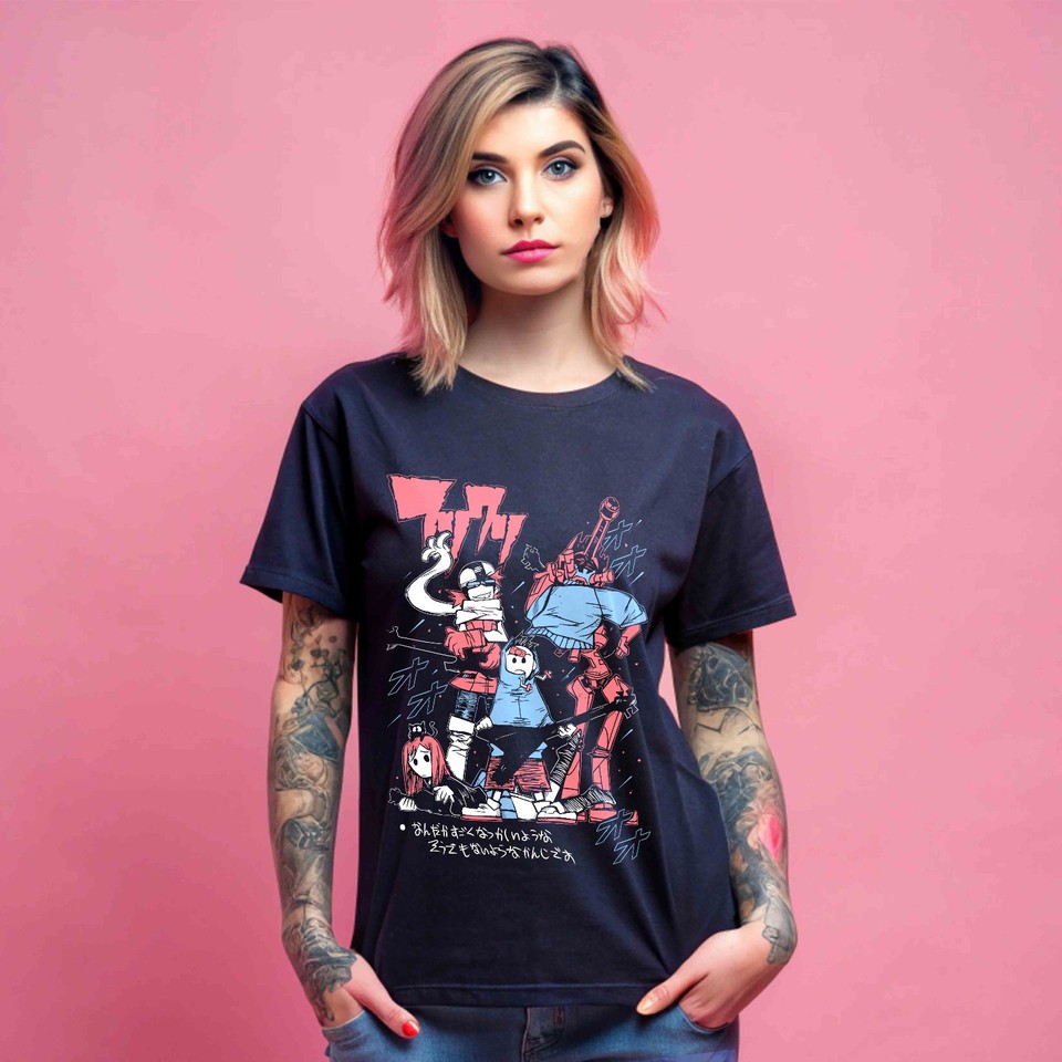 FLCL Haruko Fooly Cooly T-Shirt Anime Haruko T-Shirt Haruhara Gainax ...