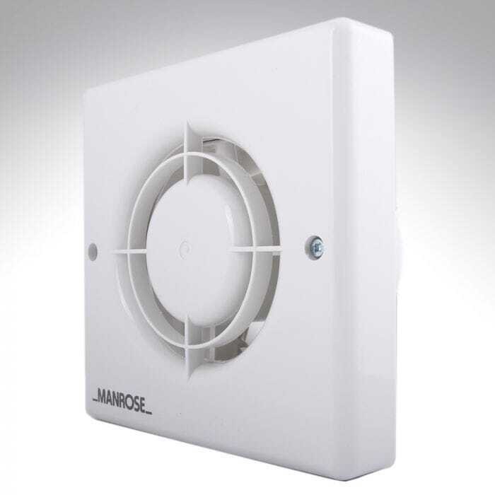 Manrose XF100T 100mm 4 Inch Bathroom Kitchen Extractor Fan with Timer ...