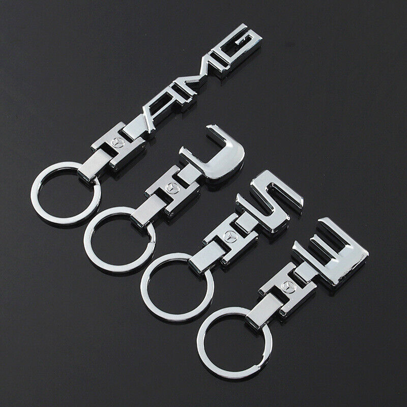 3D Metal Car Key Chain Ring for Mercedes Benz E C S Class AMG Home ...