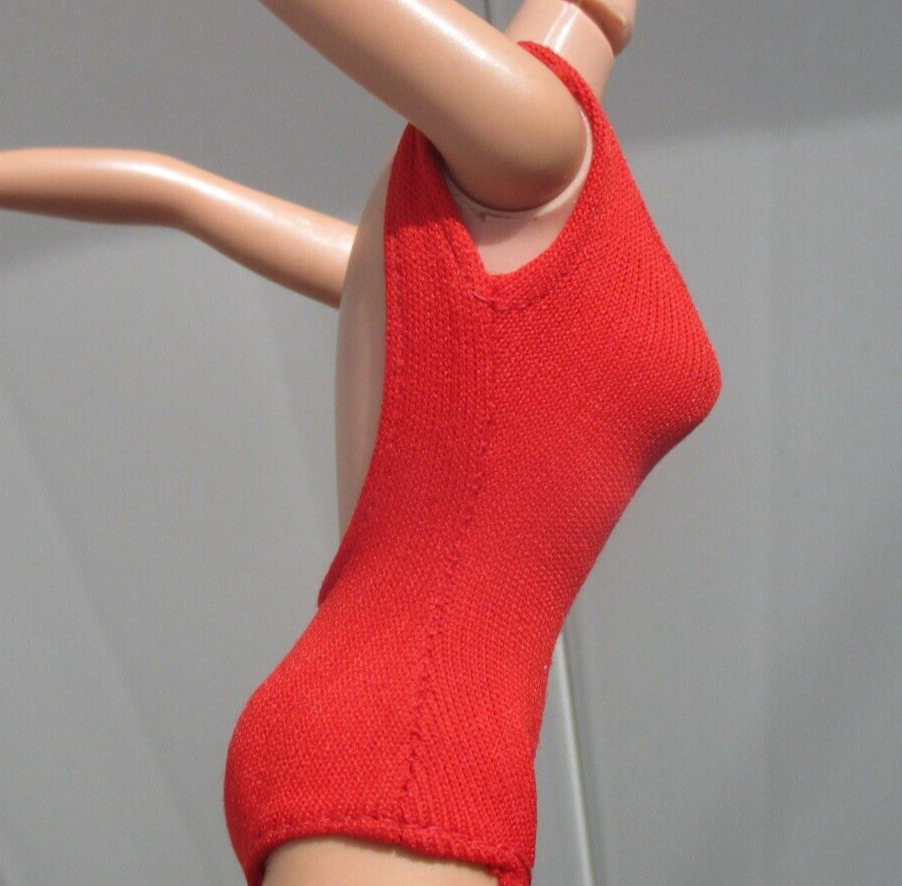 Vintage Barbie Doll Pak Helenca Swimsuit VHTF 1963 Red | eBay